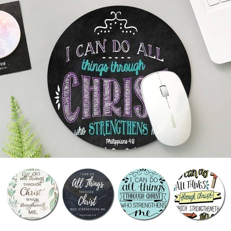 Protection Bible verse Philippians Jesus Mouse Pad Keyboard Mat Desk ...