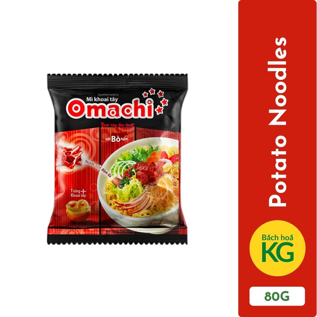 Omachi instant noodles 4 flavors - Mì Omachi 4 vị Sườn hầm ngủ quả, Xốt ...