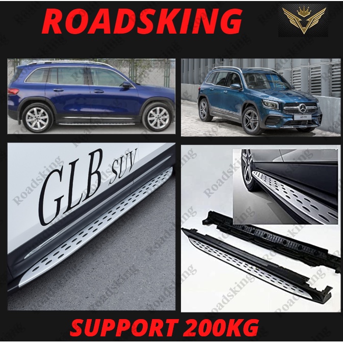 MERCEDES BENZ 2020-2022 SUV GLB AMG RUNNING BOARD SIDE STEP PEDAL HIGH ...