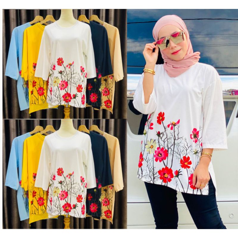 TSHIRT 3D VIRAL #BUNGA | Shopee Malaysia