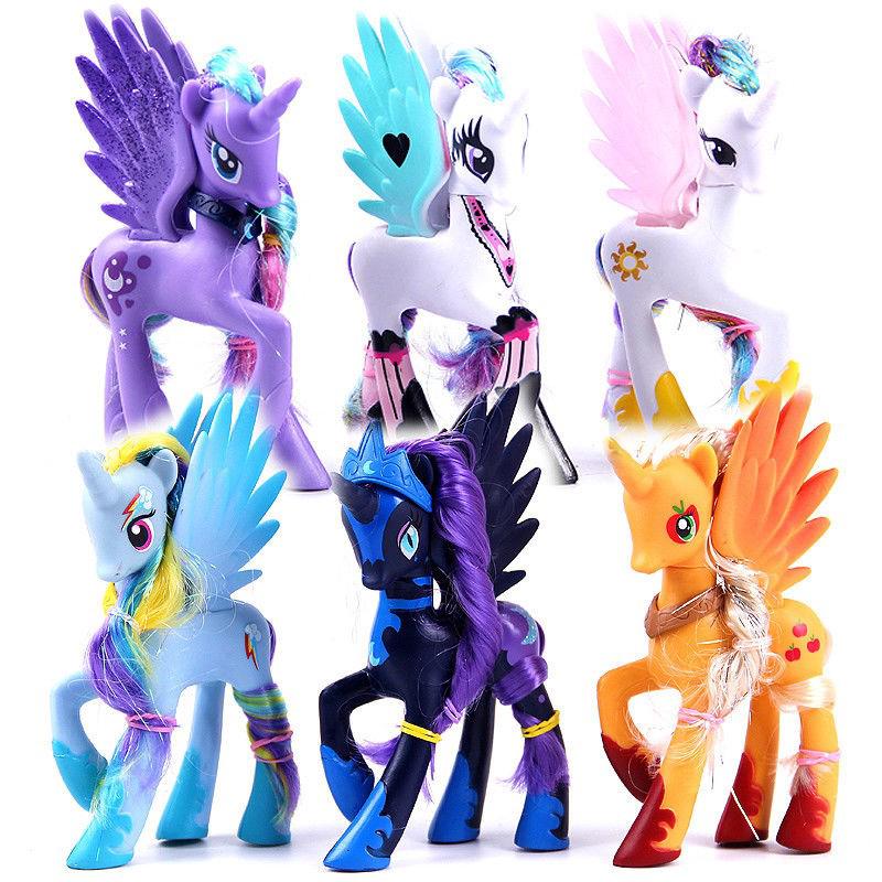My Little Pony Princess Luna Celes Doll Rainbow Dush Figure Toy F Kids ...