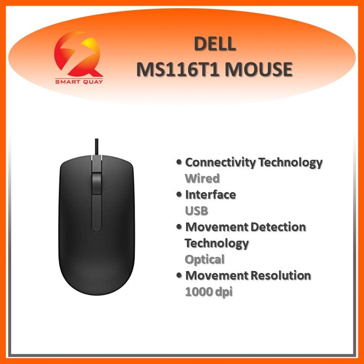 DELL MS116T1 USB OPTICAL MOUSE/MICE | Shopee Malaysia