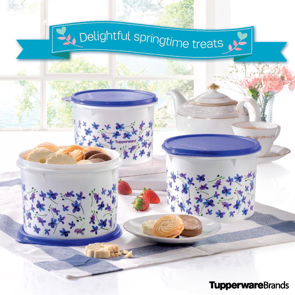 [Ready Stock] Tupperware Spring Garden Canister (1 pcs ) | Shopee Malaysia
