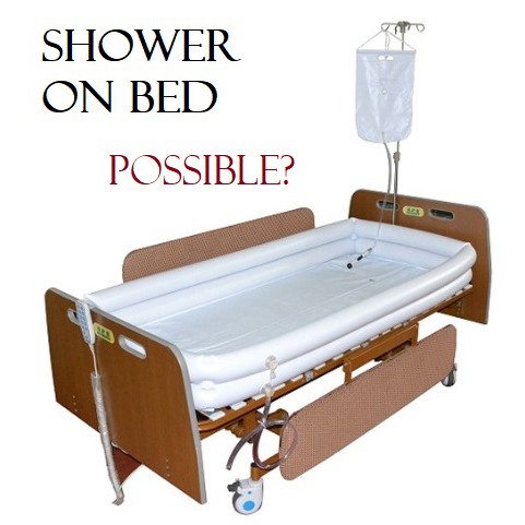 Portable Bath Tub Shower Bed Inflatable PVC Bedridden Paralysis Stroke ...
