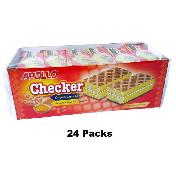 24 Pcs Apollo Checker Original Layer Cake HALAL (LOCAL READY STOCKS ...