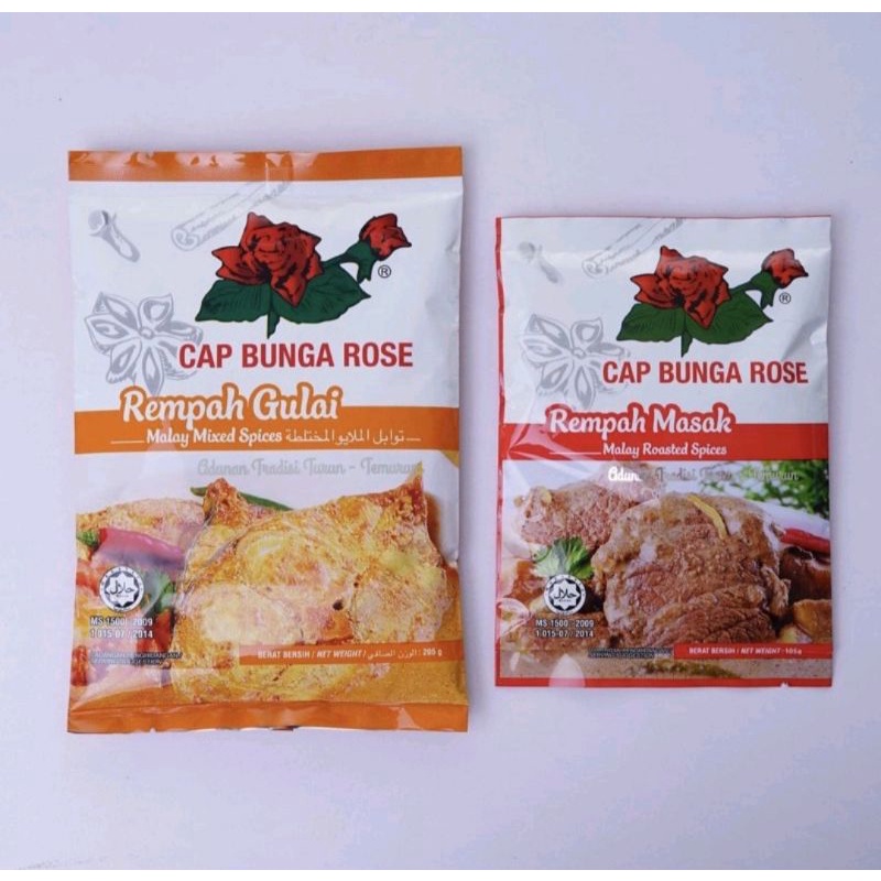 REMPAH GULAI DAN REMPAH MASAK CAP BUNGA ROS | Shopee Malaysia