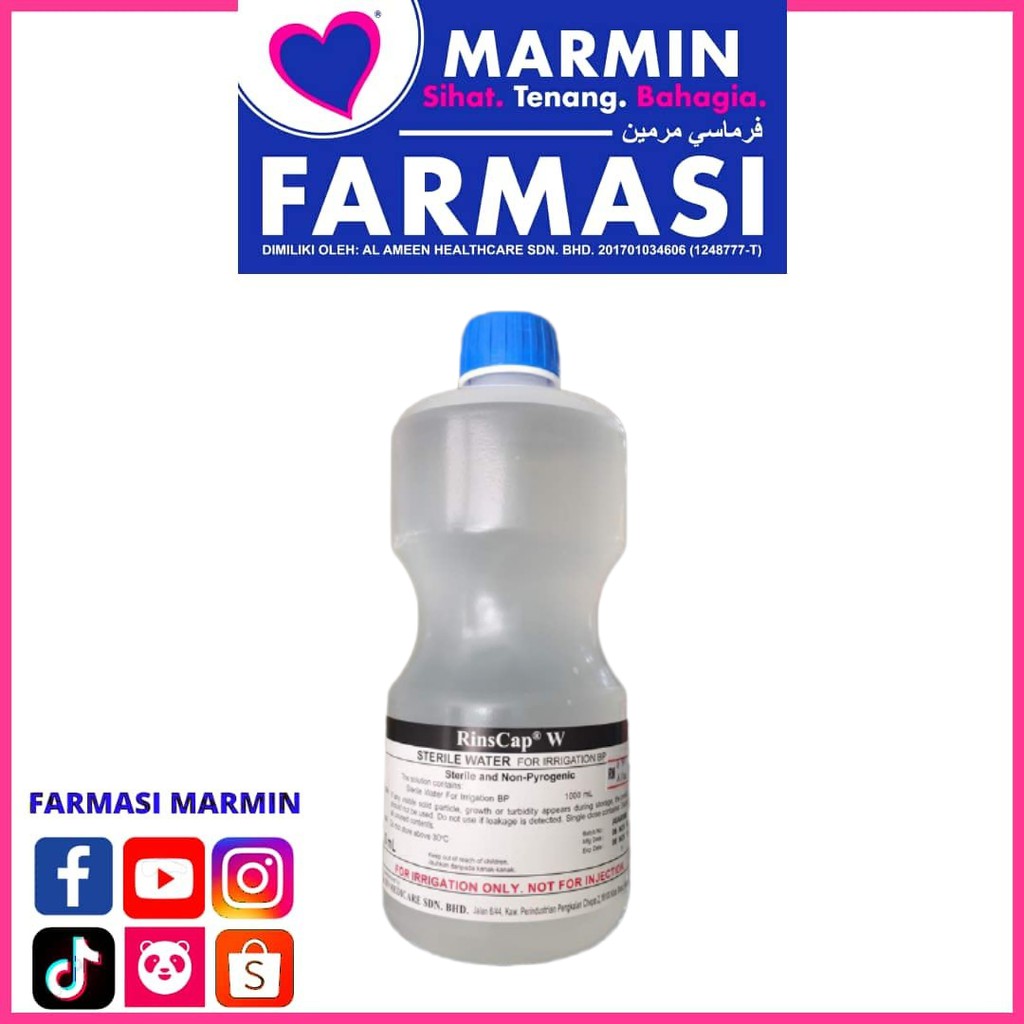AIR CUCI LUKA Sterile Water Rinscap 1000ml | Shopee Malaysia