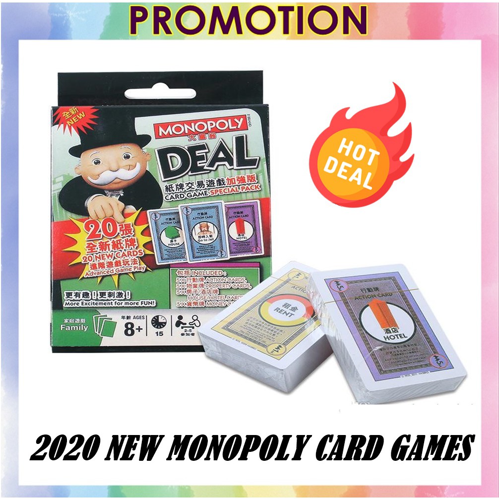 Monopoly Deal Enhance New version Dual Language (english and chinese ...