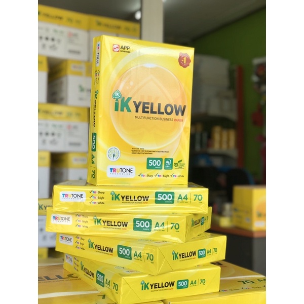 IK YELLOW A4 Paper 70gsm (500's) | Shopee Malaysia