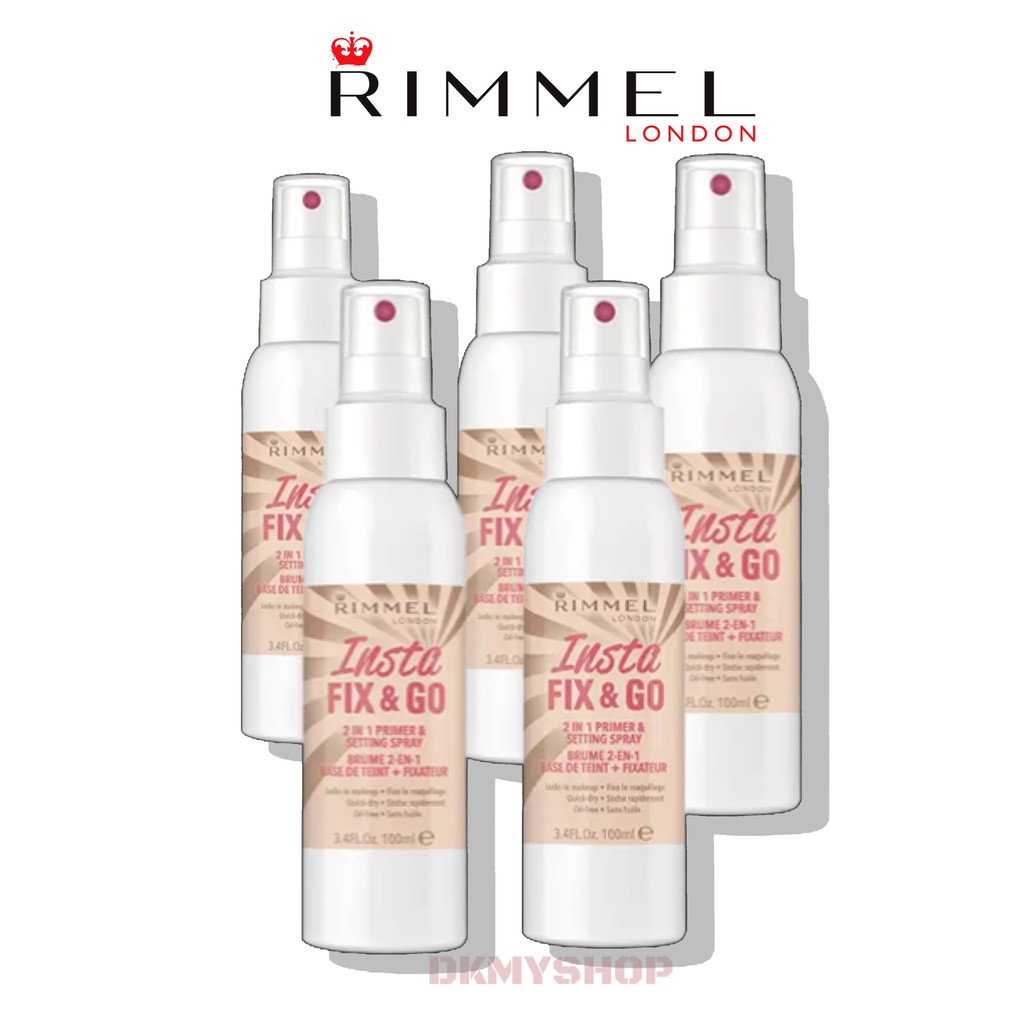 Rimmel Insta Fix & Go 2 In 1 Primer & Setting Spray 100ml | Shopee Malaysia