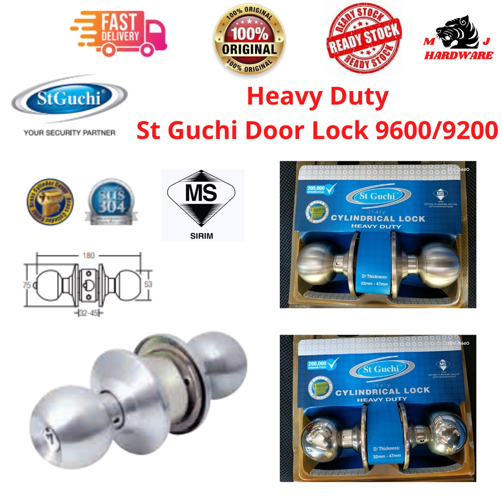 ST GUCHI SGCD 9600 / 9200 SUS304 STAINLESS STEEL HEAVY DUTY CYLINDRICAL ...