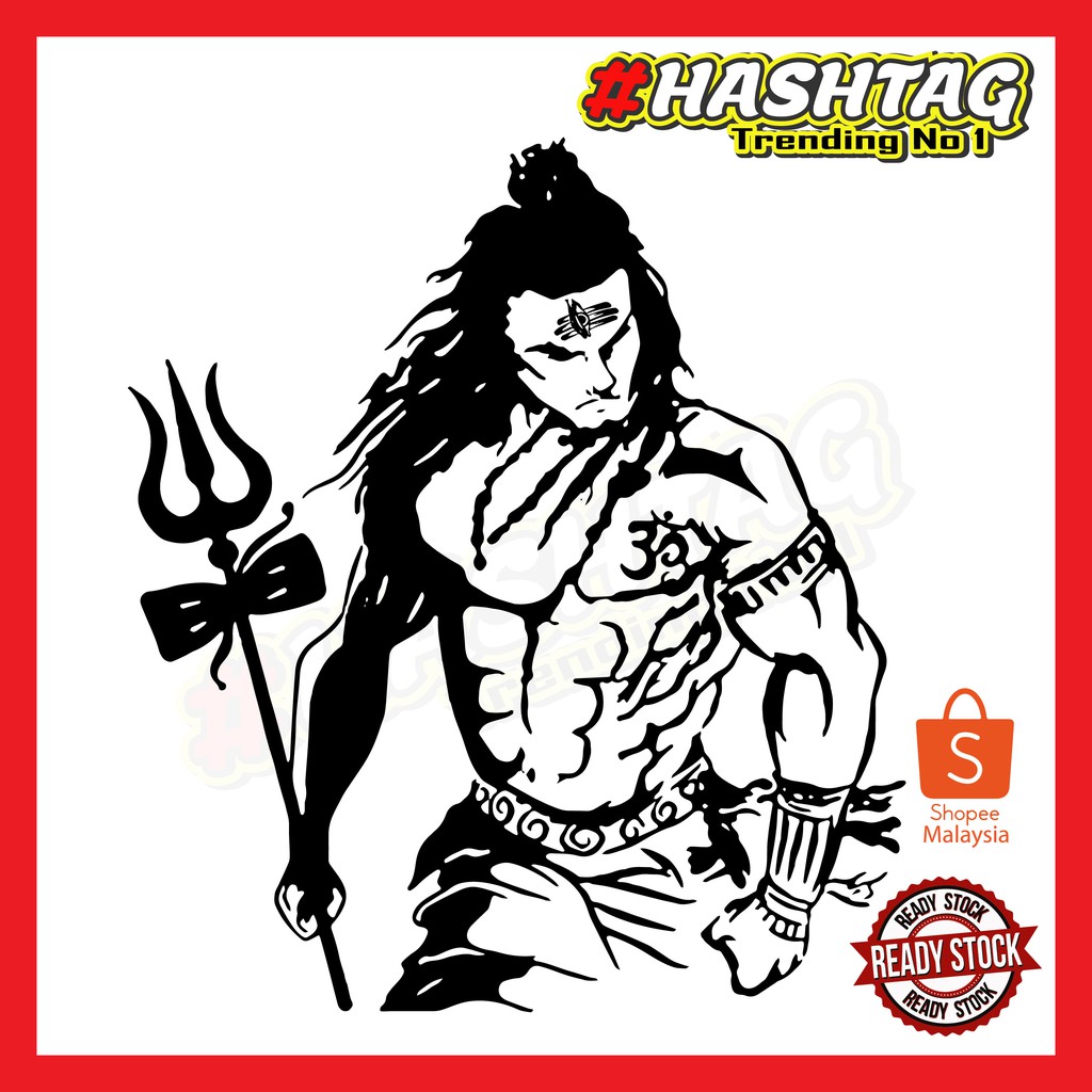 Shivan Sticker Lord Shiva, Om Nama Shivaya, Shvan standing sticker ...