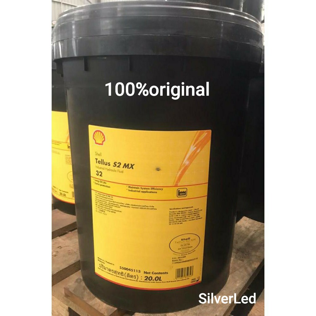 SHELL Tellus S2 MX 32 Industrial Hydraulic Oil 20L 100% Original ...