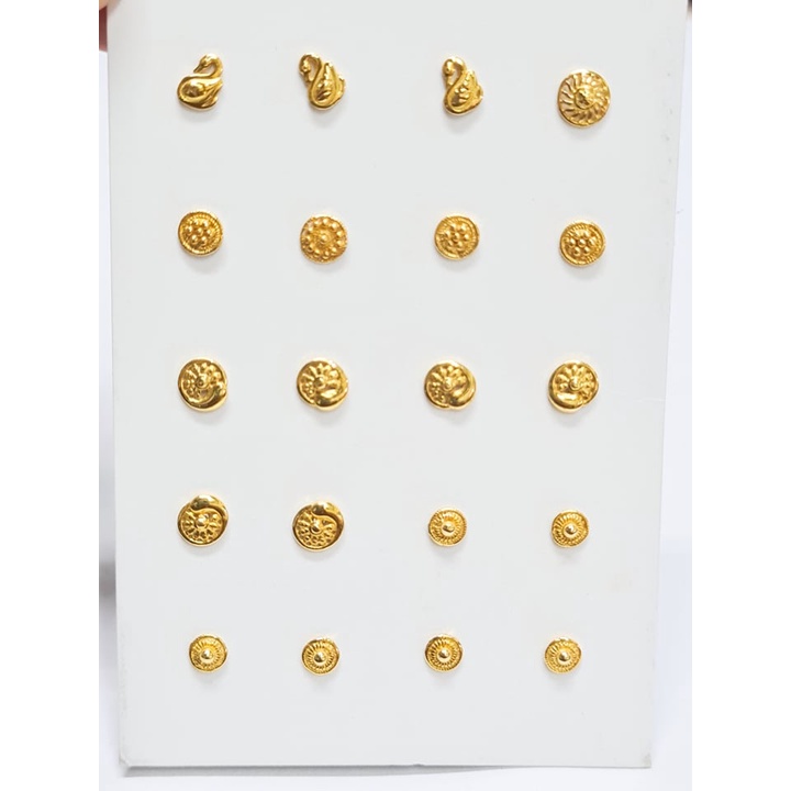 Wing Sing Gold 1PCS Nose Stud / Mukuthi / Subang Hidung | Shopee Malaysia