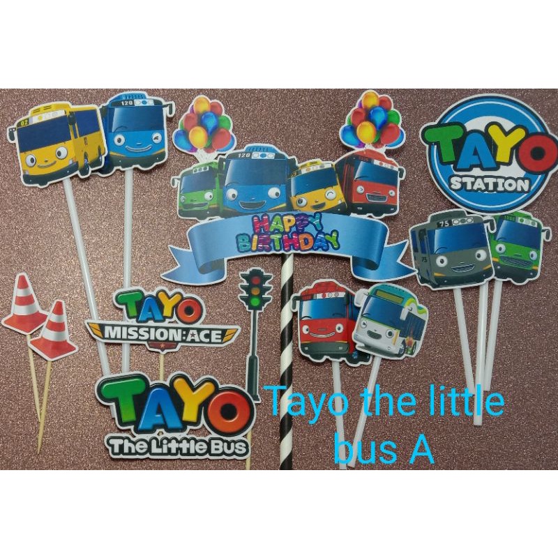 Tayo The Little Bus Topper Cake Decoration High Quality Paper *Ready ...