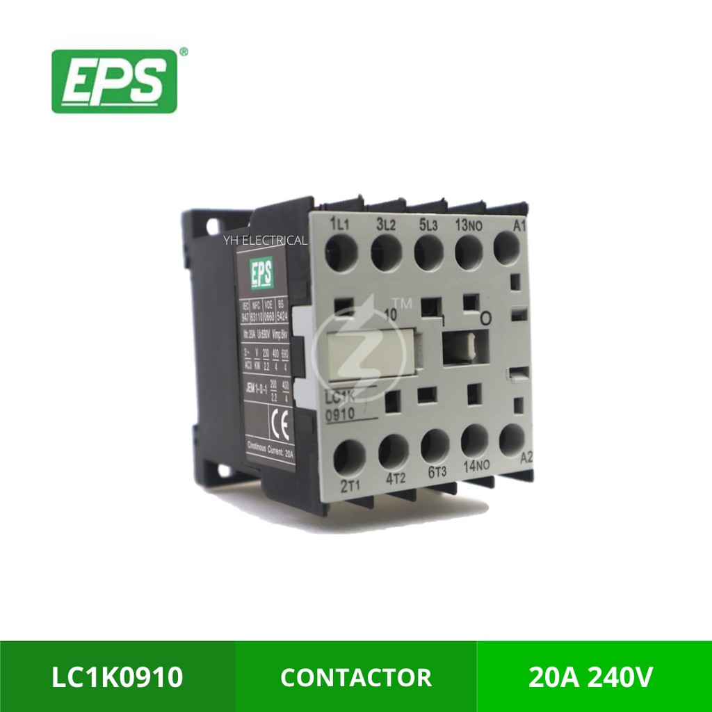 EPS MINI CONTACTOR 20A 240V COIL 4P | Shopee Malaysia
