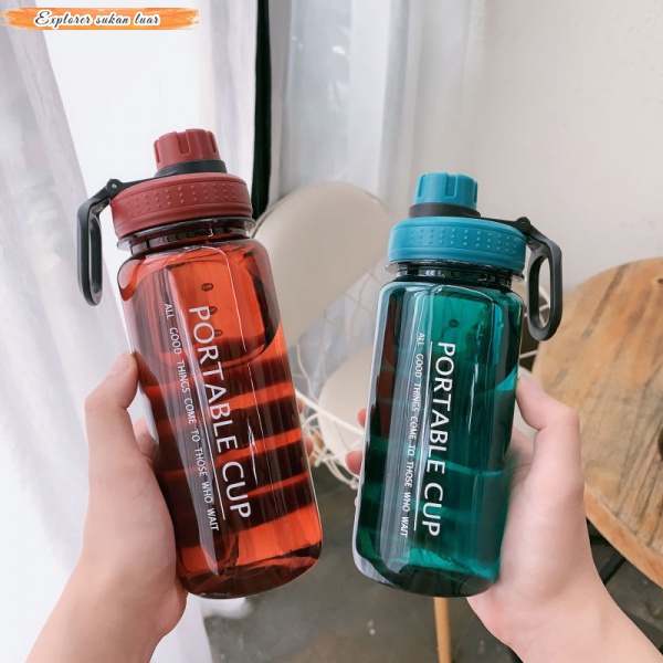 Botol Sukan Korea Selatan Kreatif Gelas Kapasiti Besar Cawan Plastik ...