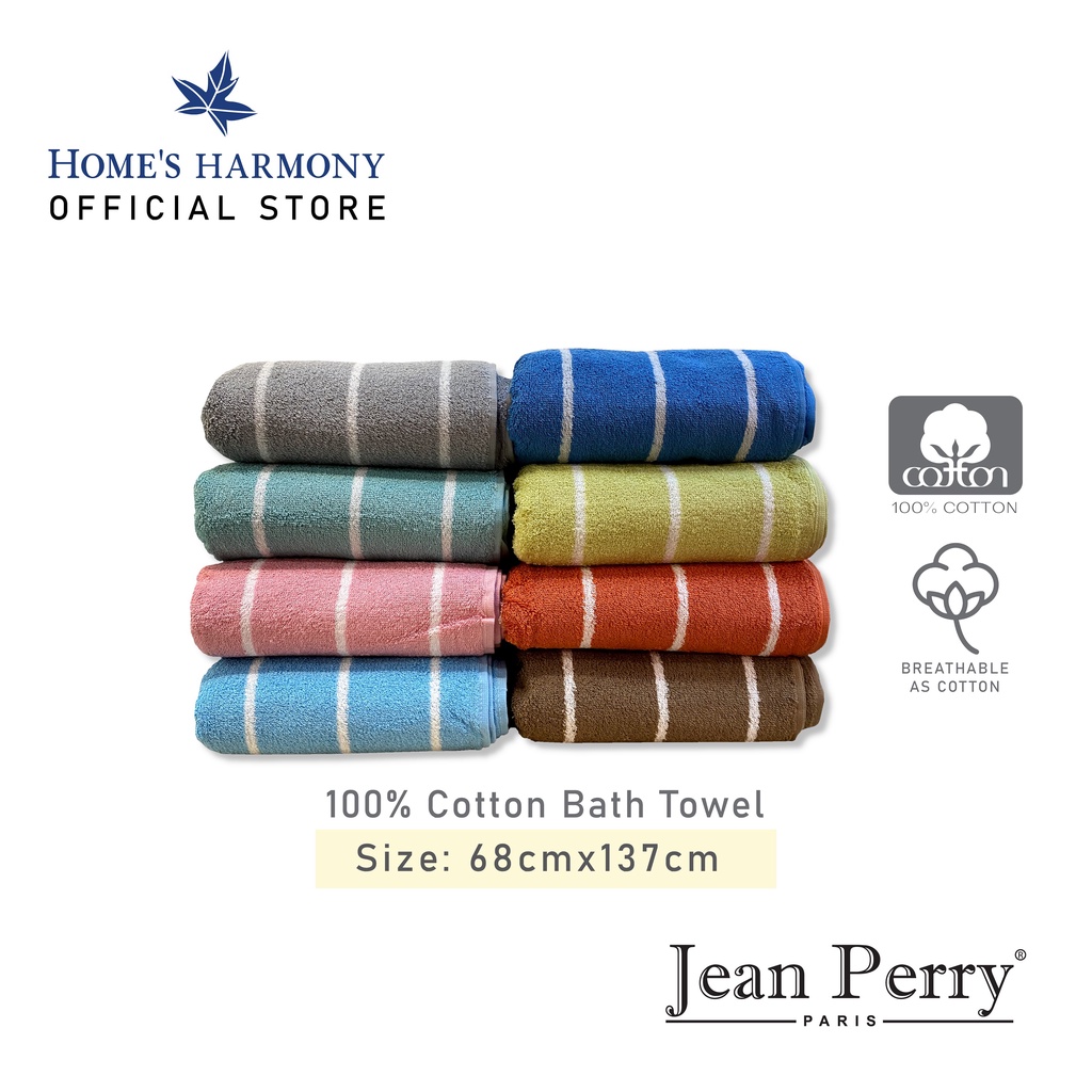 Jean Perry Nikko 100% Cotton- Bath Towel | Shopee Malaysia