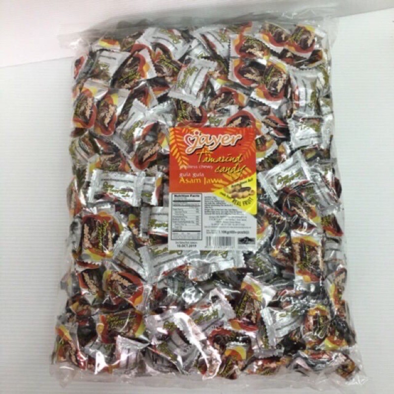 Jayer Tamarind Candy Gula-gula Asam Jawa 400pcs+- (1.1kg) | Shopee Malaysia