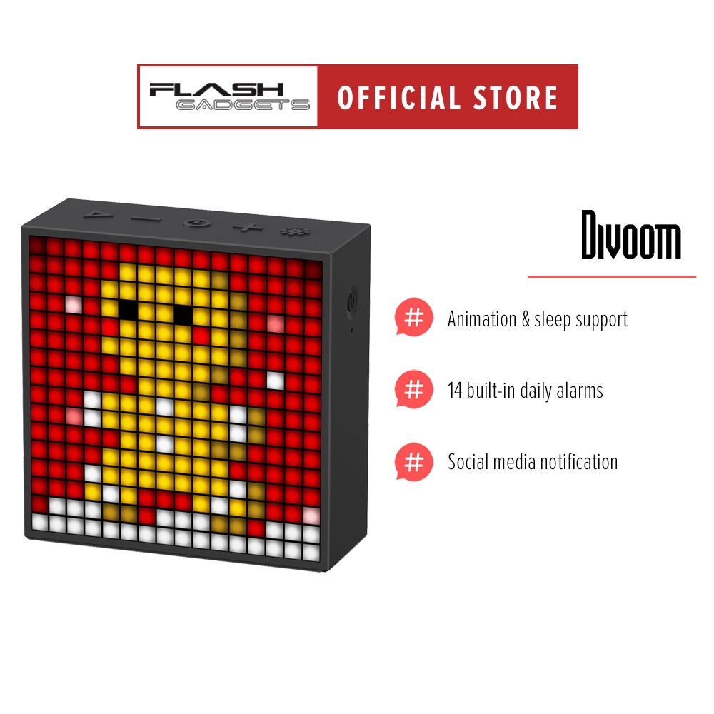 Divoom Timebox Evo Portable Bluetooth Pixel Art Speaker With 256 ...
