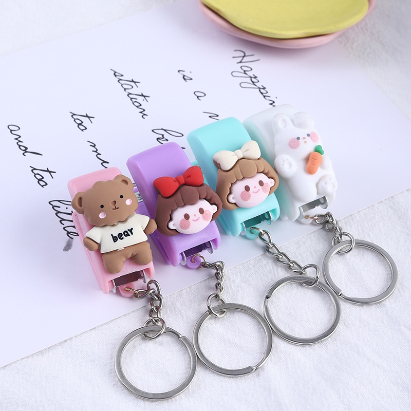 SS Mini Stapler Cute Stapler Small Stapler Keychain Stapler Stationery ...