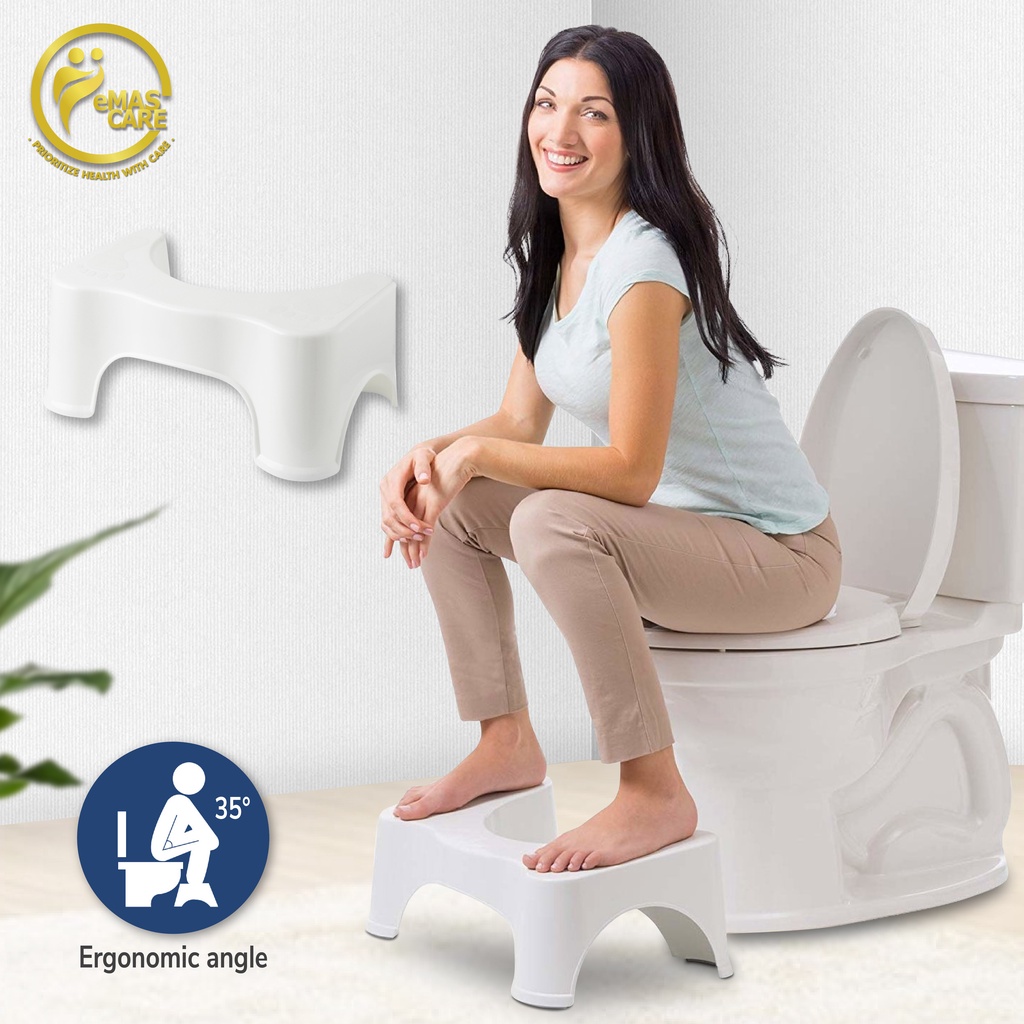 Footrest Toilet Squaty Foot Step Potty Healthy Toilet Squat Toilet ...