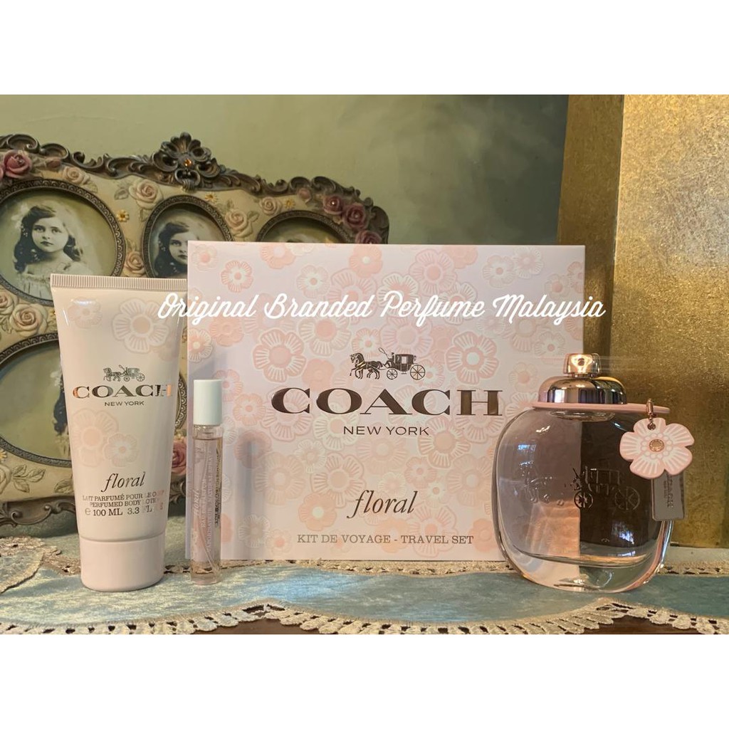 Coach Floral EDP 3's Gift Set | Shopee Malaysia
