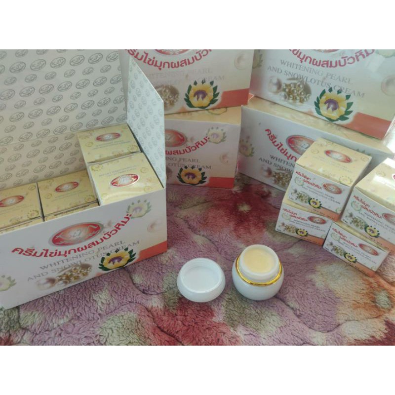 Krim Mutiara / Original Thailand Kim Whitening Pearl and Snow Lotus ...