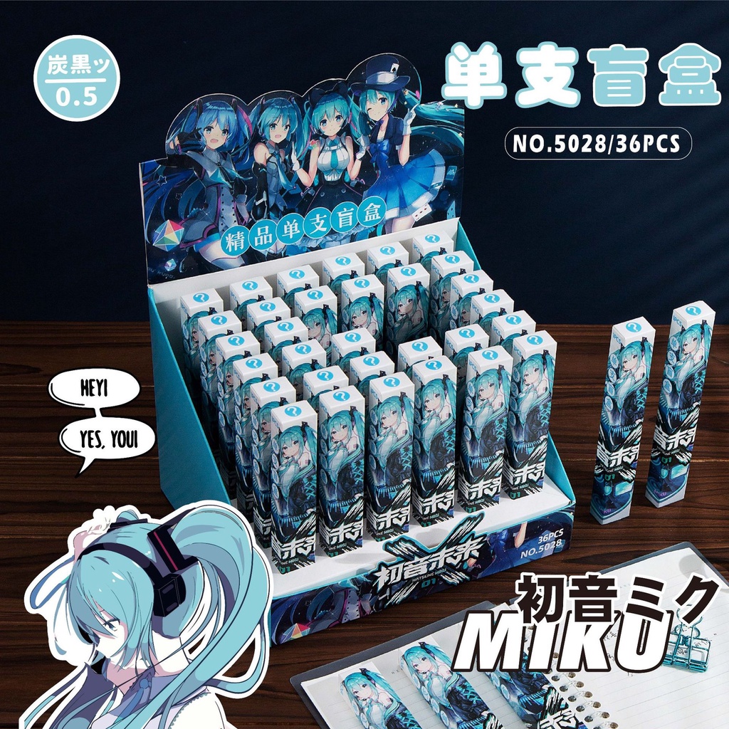 HS5028 Hatsune Miku Blind Box Pen High-Value Anime Girl Stationery ...
