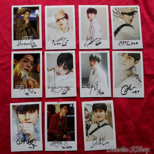Polaroid Signature Set Kpop Wannaone Undivided Unit | Polaroid Signature Set Kpop WannaOne ...