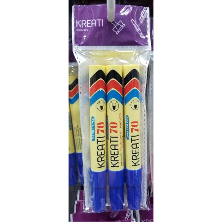 KREATI PERMANENT MARKER PEN 70 3 PCS ( 1 SET ) | Shopee Malaysia