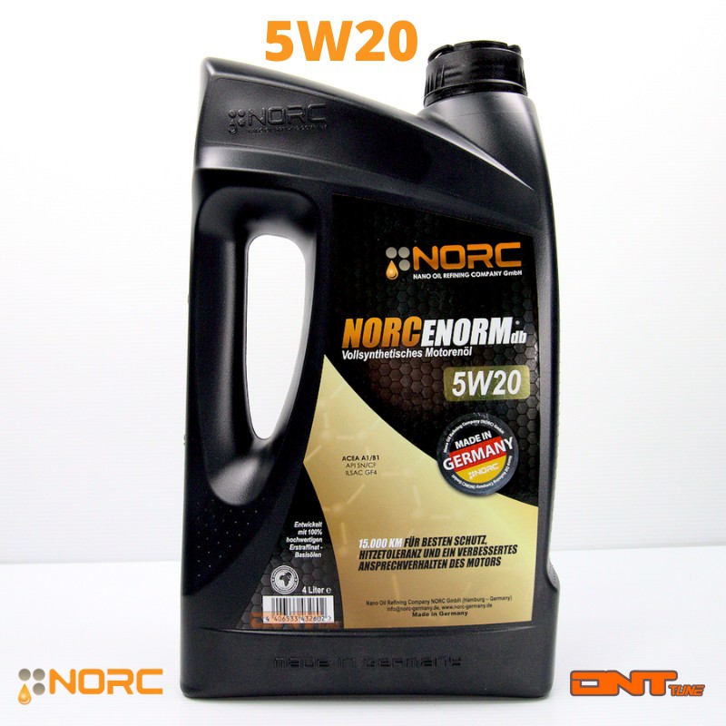 5W20 4L NORC ENORM db SAE 5W-20 FULLY SYNTHETIC Engine Oil Car ...
