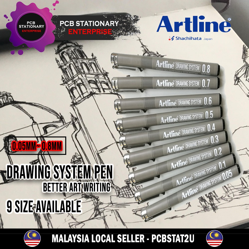 Artline Drawing System Graphic Design, Illustration, Document Pen, Pen ...
