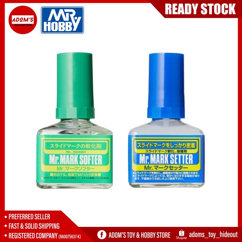 [Ready Stock] MR HOBBY Mr Mark Softer & Mr Mark Setter (40ml) (Gundam ...