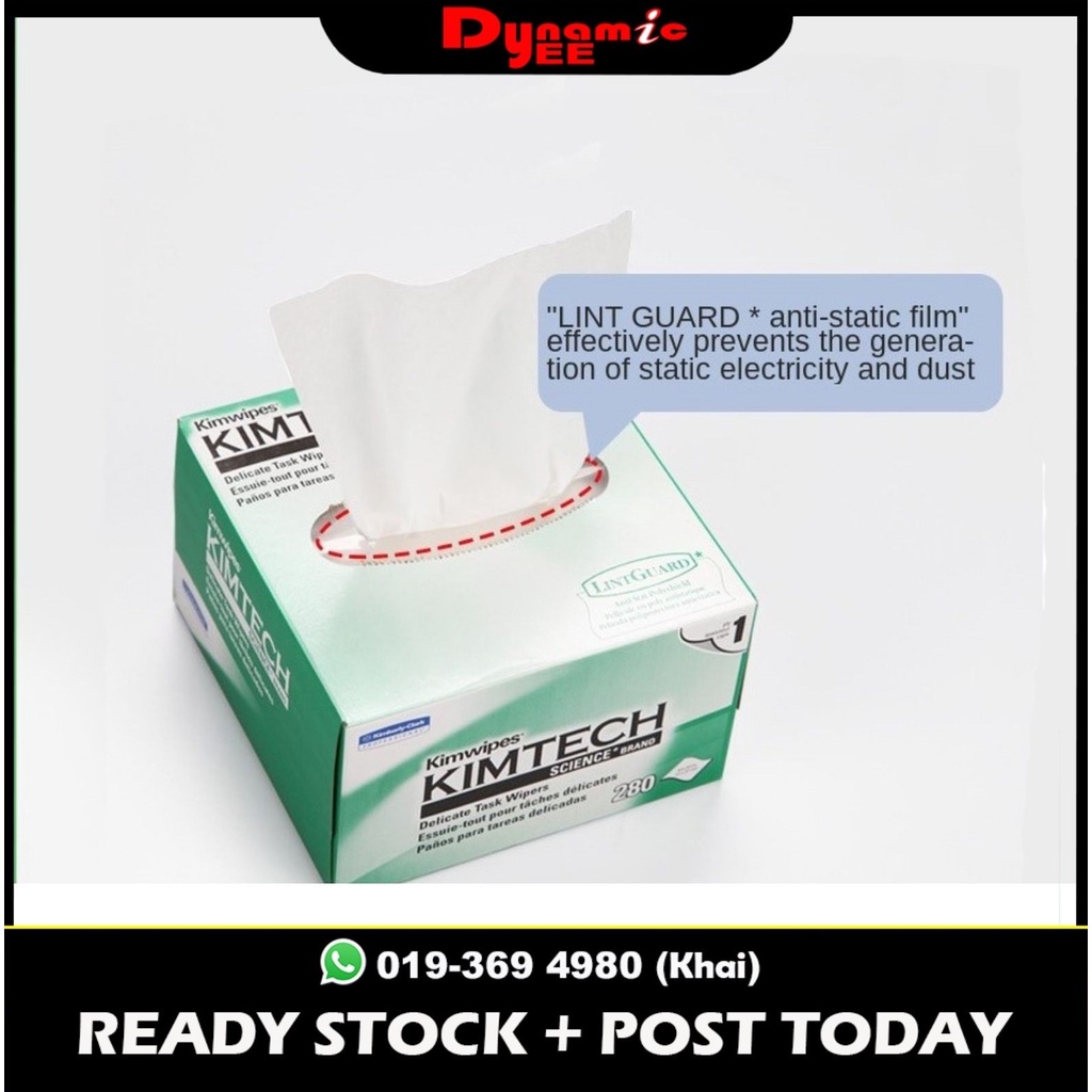 KIMWIPES KIMTECHSCIENCE 280'S Fiber Optic Cleaning Tissue Paper ...