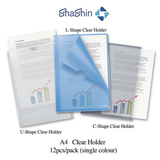 Clear Holder A4 Size (C-Shape, L-Shape, U-Shape) | Shopee Malaysia