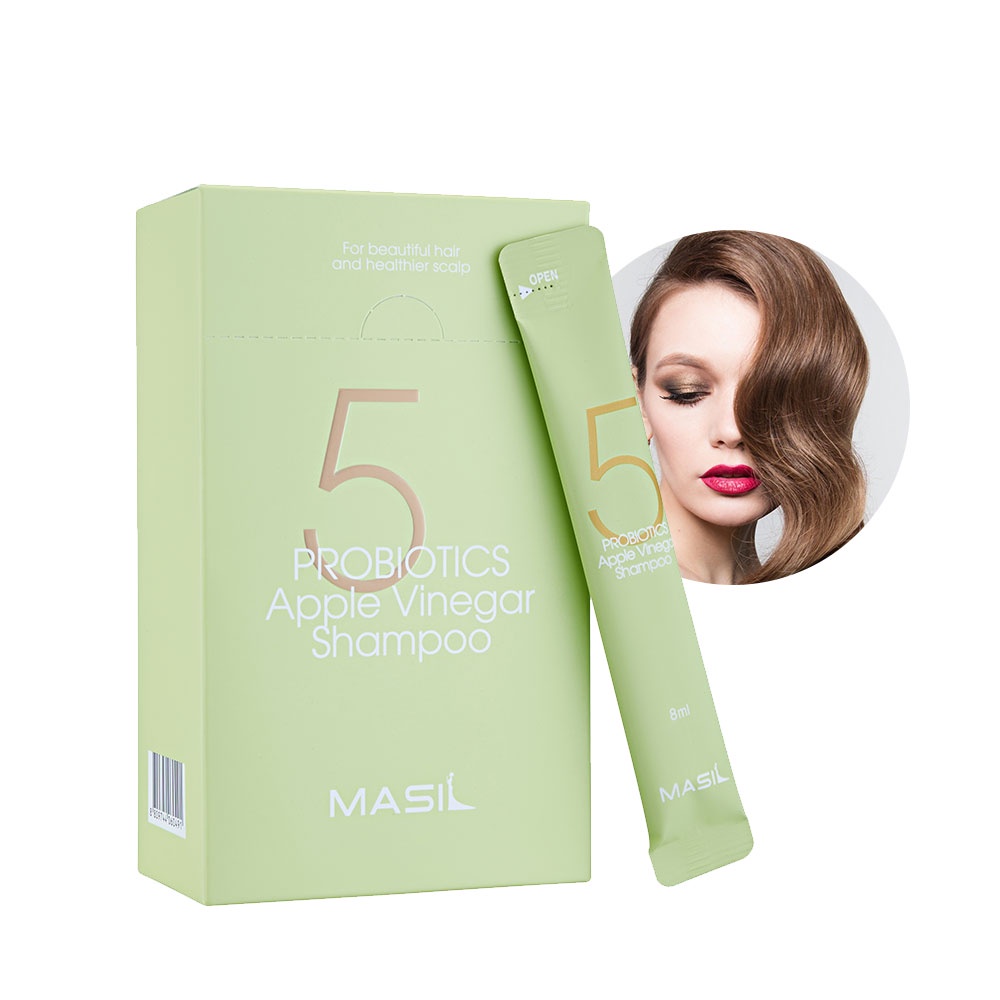 Masil 5 Probiotics Apple Cider Vinegar Shampoo 1Pack(0.3floz X 20ea ...