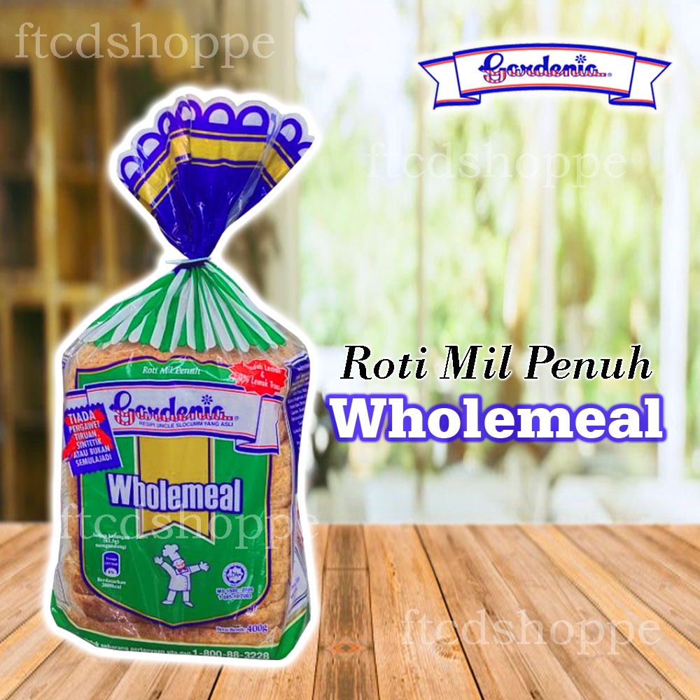 Gardenia Wholemeal Roti Mil Penuh 400g Shopee Malaysia