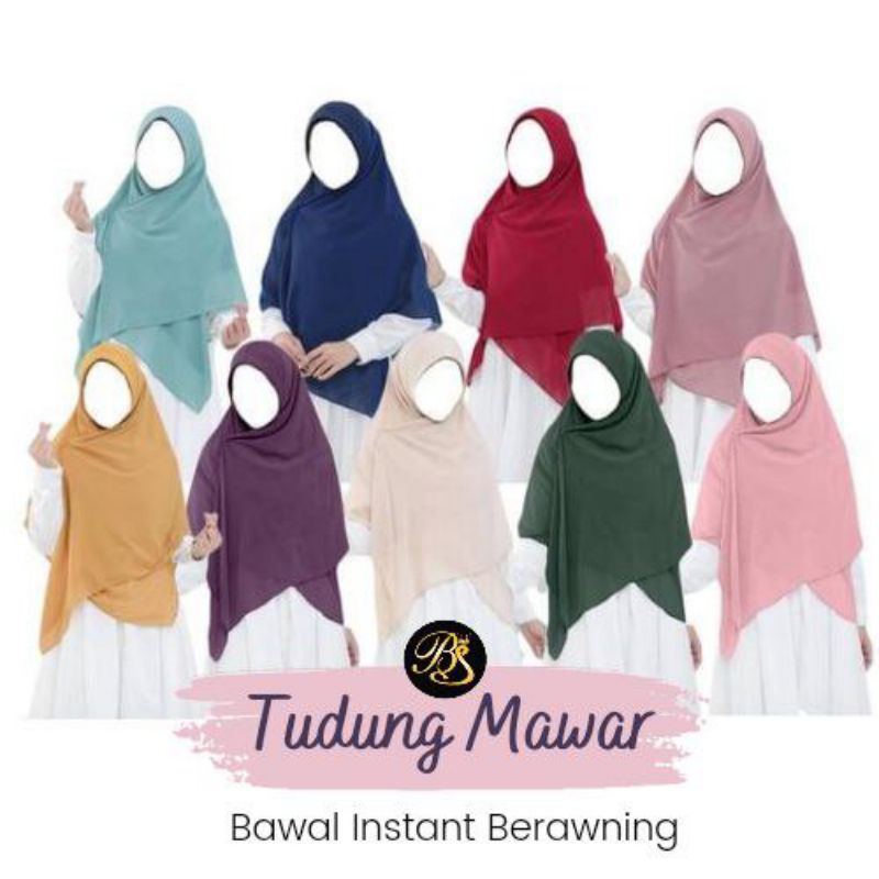 Tudung Bawal Chiffon (Awning) Bidang 60 Tudung Bawal Instant Tudung ...