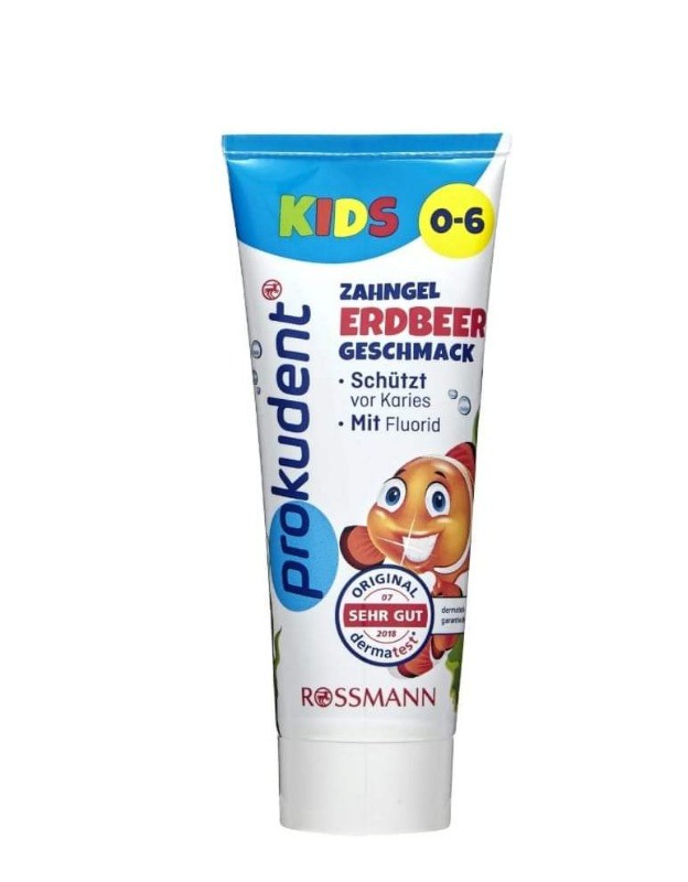 Germany Rossmann Strawberry 0-6 Years Old Toothpaste Clownfish Shape ...