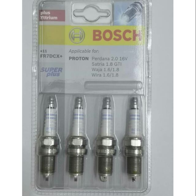 Bosch Spark Plug FR7DCX+ (Proton Perdana, Satria, Waja, Wira) | Shopee ...