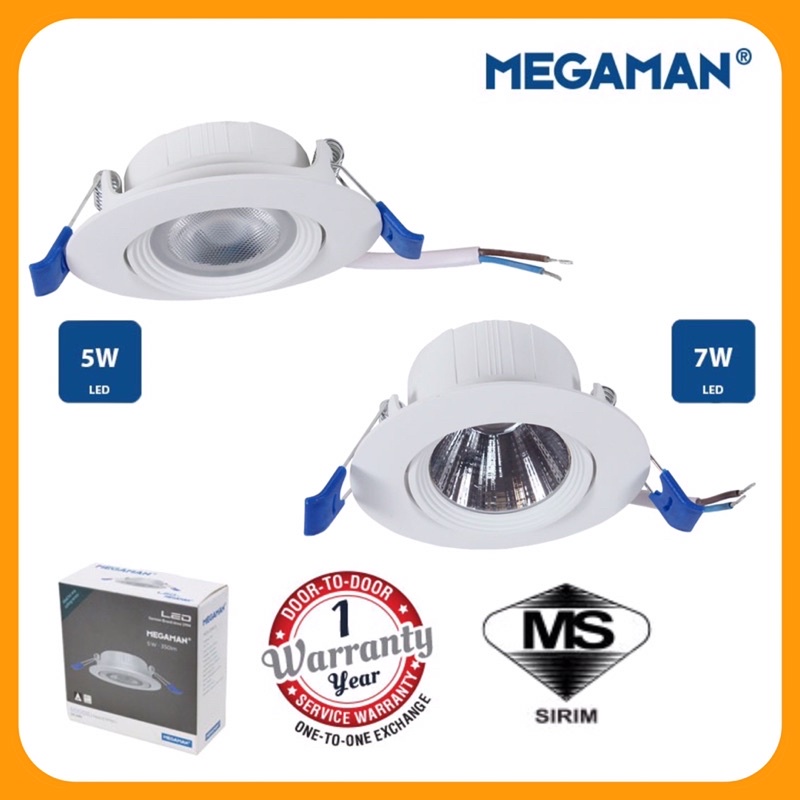 MEGAMAN LED EYEBALL 5W/7W 3 INCH | Shopee Malaysia