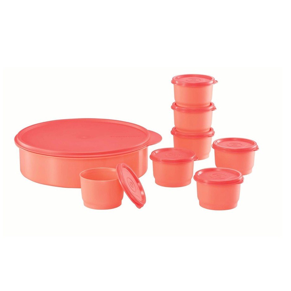 Tupperware Prosperity Keeper 8 pcs Set Tupperware Round Peach ...