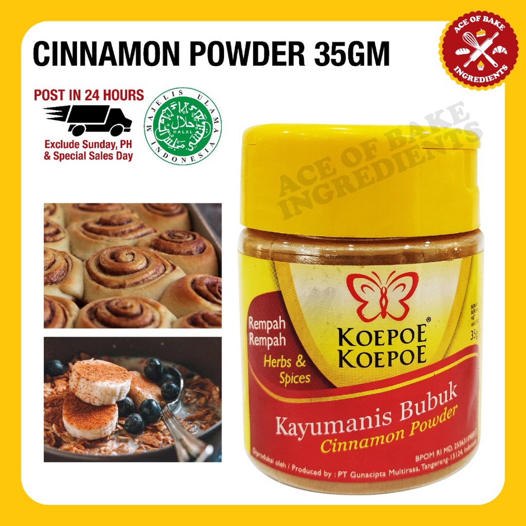 Koepoe Koepoe Cinnamon Powder 35g Serbuk Kayu Manis | Shopee Malaysia