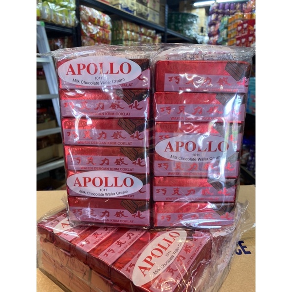 Apollo Milk Chocolate Waffle 48pcs/pack | Shopee Malaysia