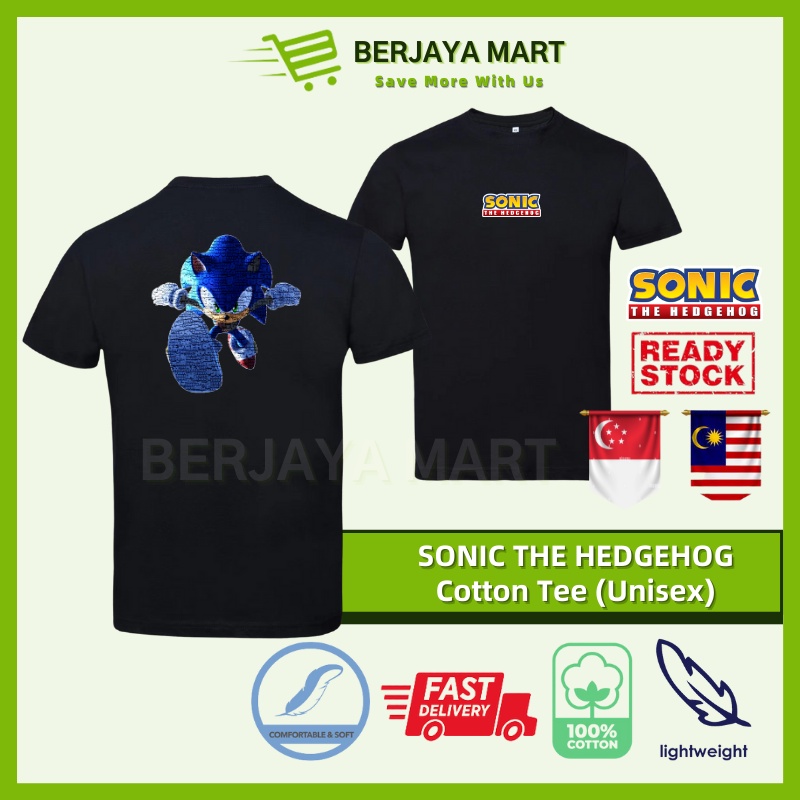 (READY STOCK) NICKELODEON STH Sonic The Hedgehog Tee (Unisex) | Premium ...