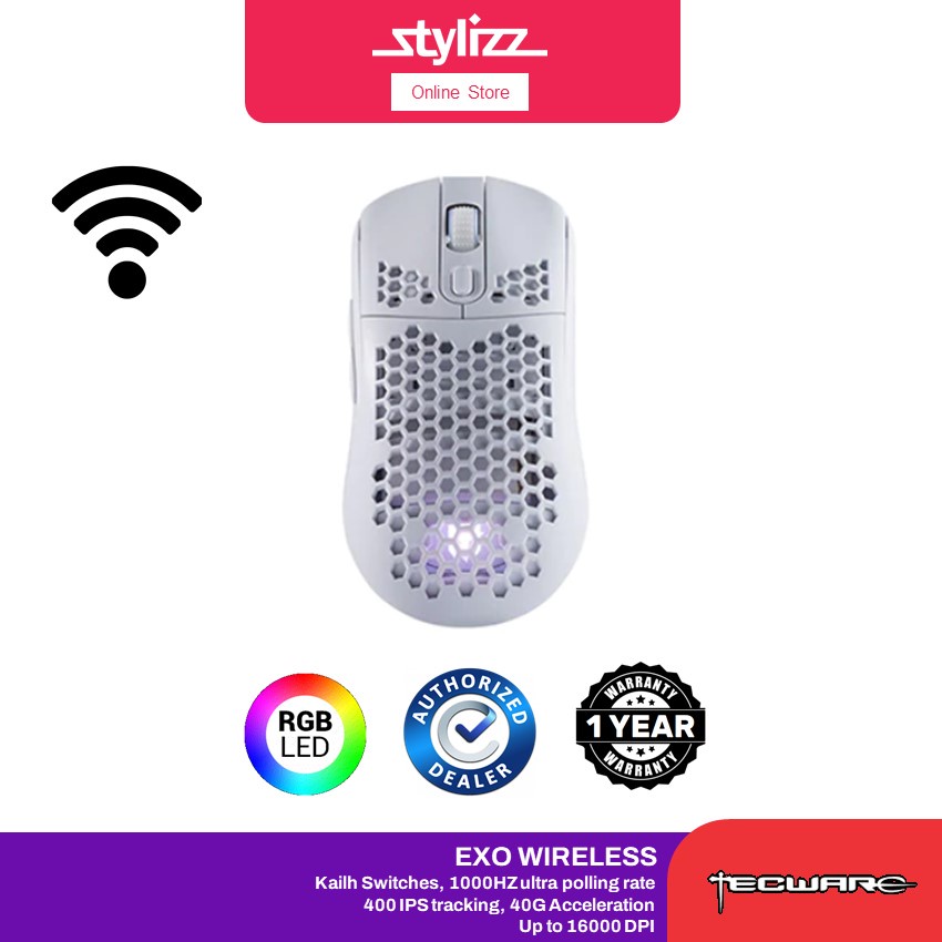 TECWARE EXO Lite / EXO+ / EXO ELITE / L+ / EXO WIRELESS Lightweight RGB ...