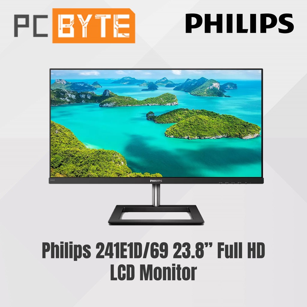 Philips 241E1D/69 23.8” Full HD LCD Monitor | Shopee Malaysia