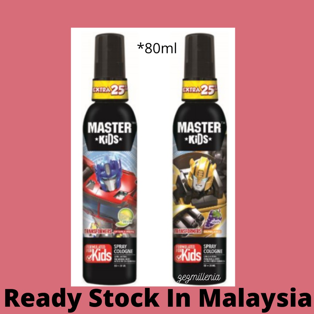 Master Kids Transformers Spray Cologne (Ready Stock) | Shopee Malaysia