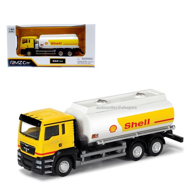 MAN TGS SHELL OIL TANKER 1:64 SCALE METAL TOY DIECAST TRUCK | Shopee ...